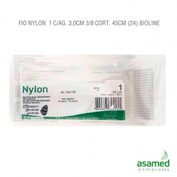 FIO NYLON 2-0 C/AG. 4,0CM 3/8 TRG. 45CM BC SUTURE